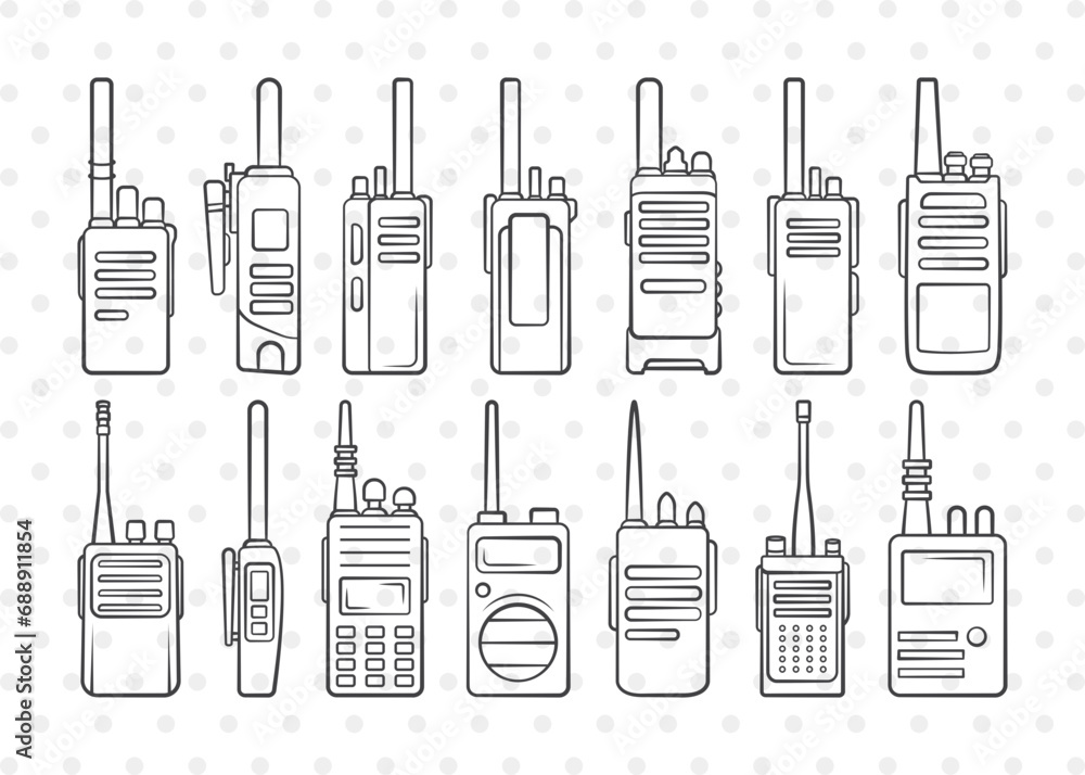 Image vectorielle Stock Walkie Talkie SVG, Walkie Talkie Clipart ...