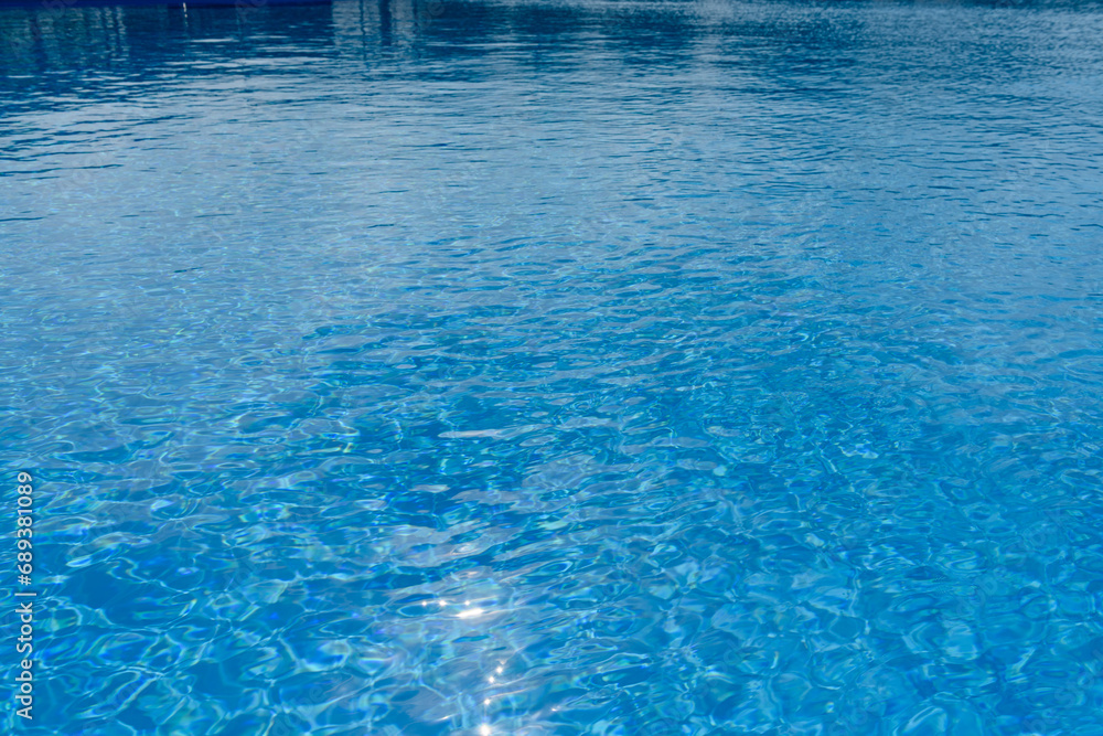 Surface of blue swimming pool. Background. Stock Photo | Adobe Stock