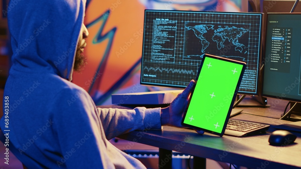 Hacker using VPN as anonymity tool to mask his online identity while ...