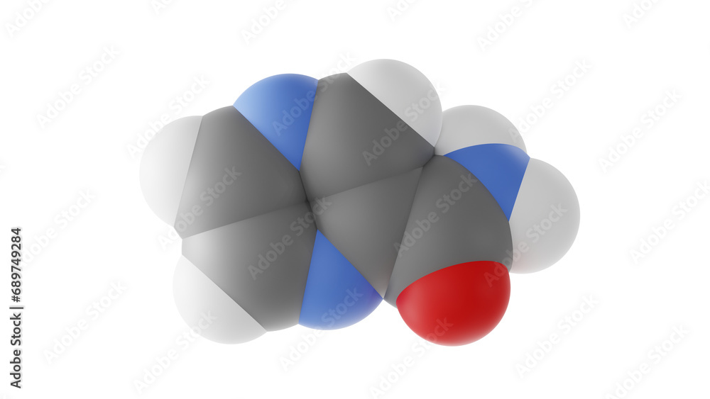 pyrazinamide molecule, antituberculosis agents, molecular structure ...