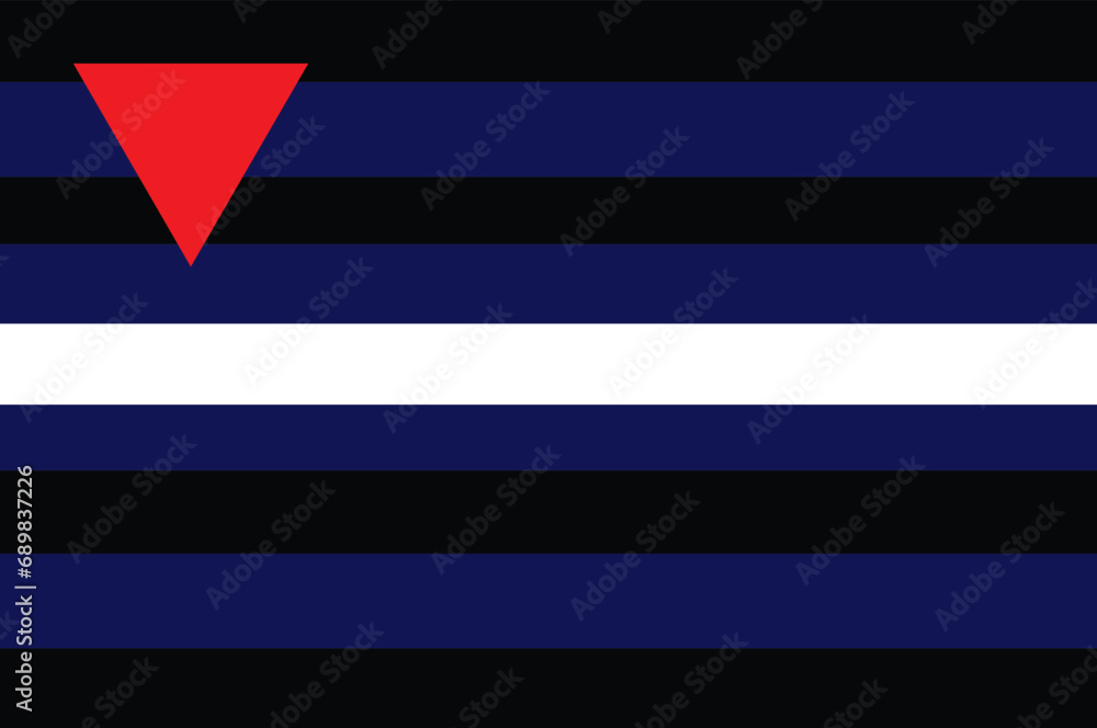 Leather queer pride flag vector illustration. LGBTQ+ community. Fetish ...