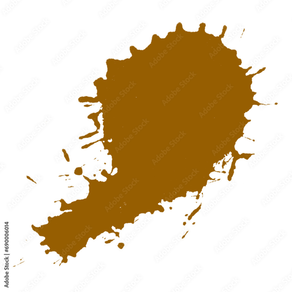 Coffee, chocolate, liquid stains isolated on transparent background ...