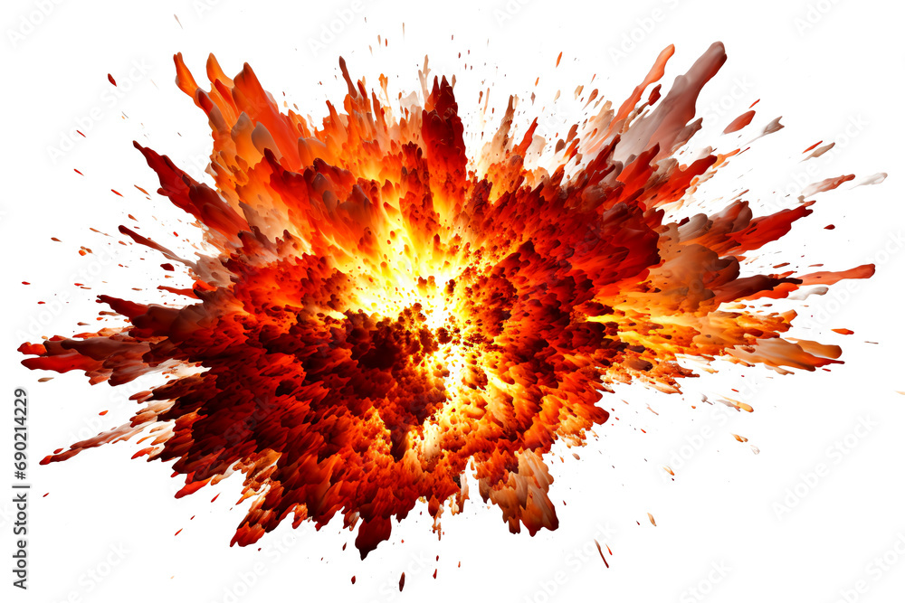 explosion fire burst of flames energy isolated transparent texture ...