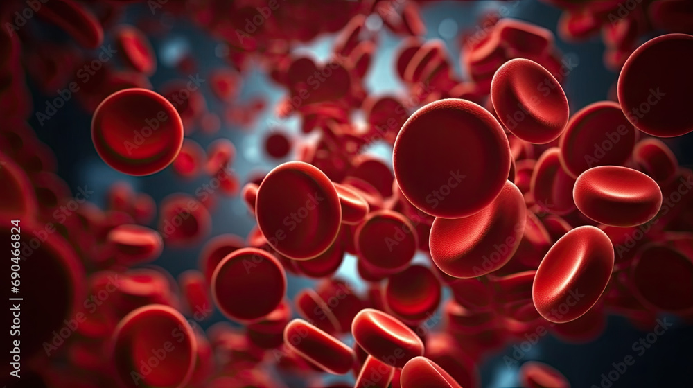 red blood cells flowing through vein,red blood cells flowing in a ...
