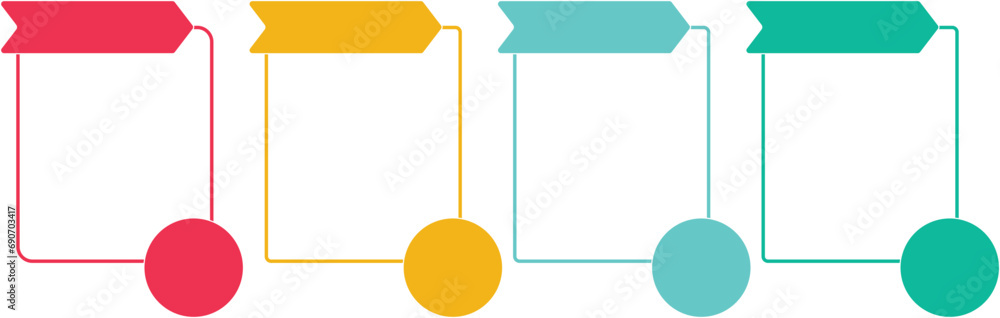 Timeline Infographic element with icons. For content, diagram ...