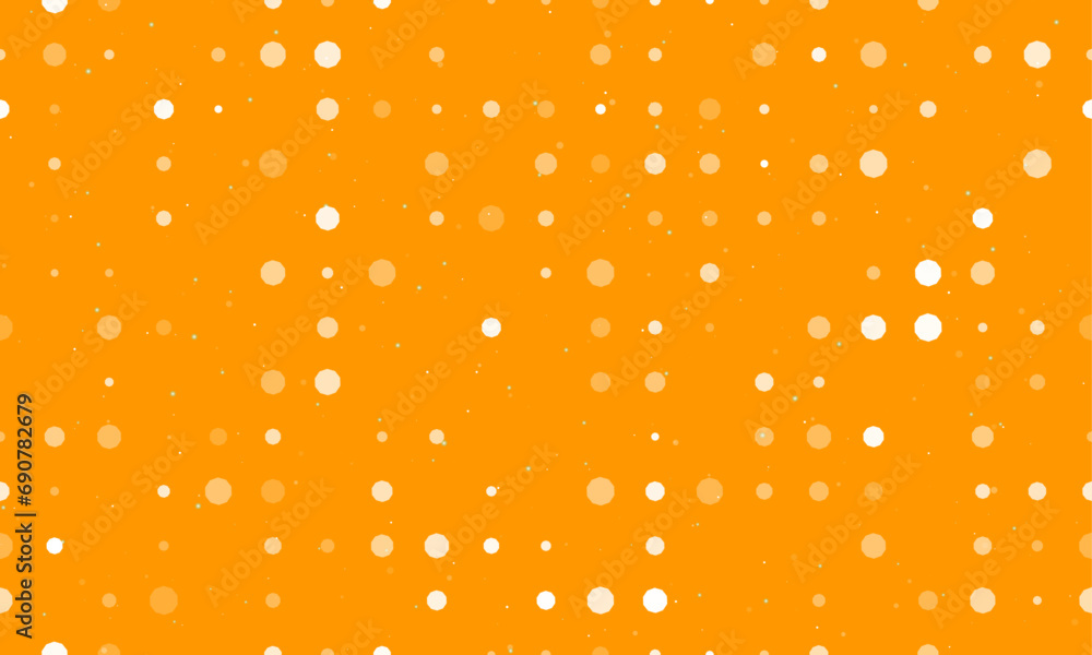 Seamless background pattern of evenly spaced white decagon symbols of ...