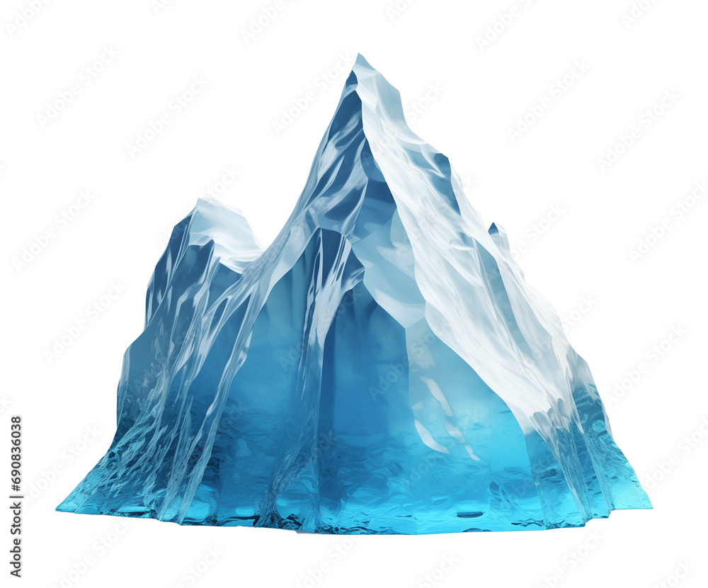 Iceberg Isolated on Transparent Background Stock Photo | Adobe Stock