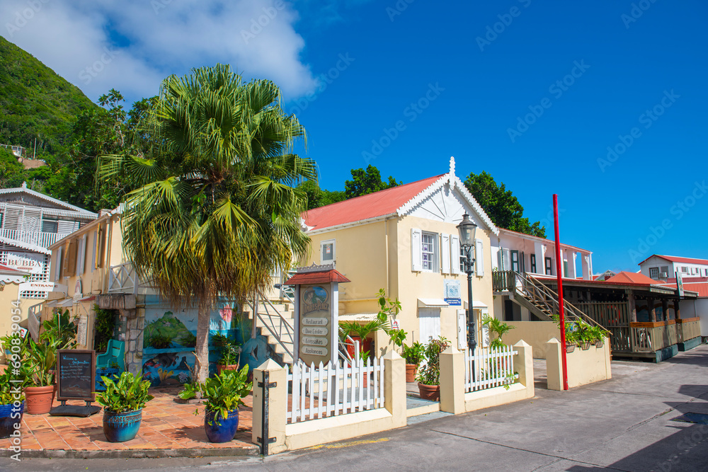 Historic commercial building on Main Street in Windwardside historic ...