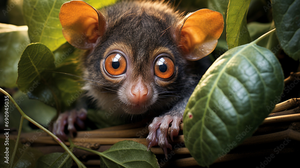 Philippine Tarsier in Night Hunt: The Philippine tarsier, one of the ...