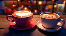 Coffee Theme Valentine's Day Card Free Stock Photo - Public Domain Pictures