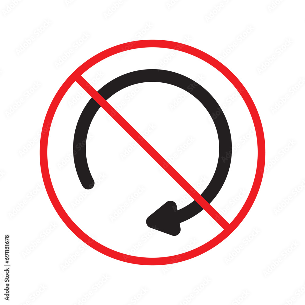 Forbidden Prohibited Warning, caution, attention, restriction label ...