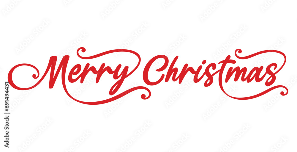 Vector de Stock Merry Christmas in cursive, calligraphy, writing ...