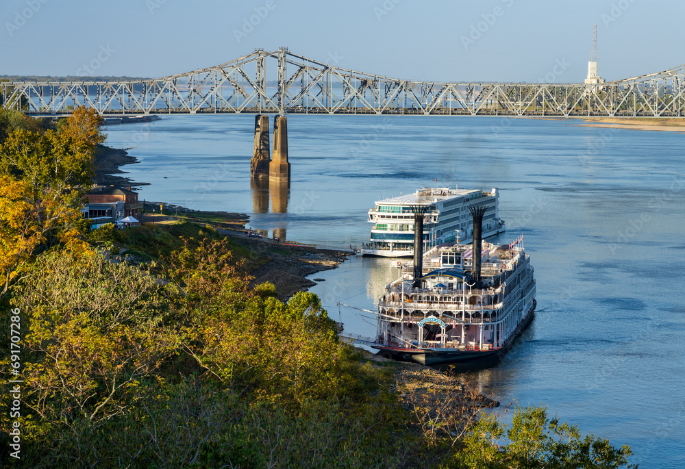 Natchez, MS - 26 October 2023: Viking Mississippi cruise boat and ...