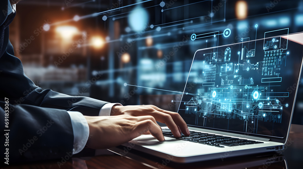 Legal advice technology service concept with business hand working with ...