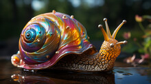 Rainbow Snail Free Stock Photo - Public Domain Pictures