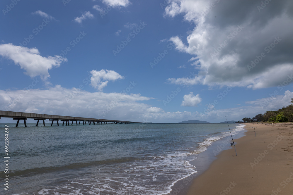 This sugar cane jetty, the longest service jetty in the Southern ...