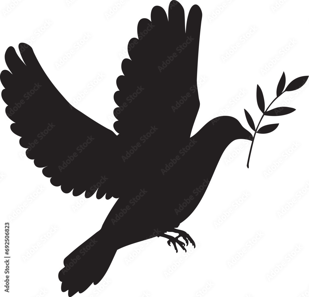 Dove Pigeon SVG Cut File for Cricut and Silhouette, EPS ,Vector, PNG ...