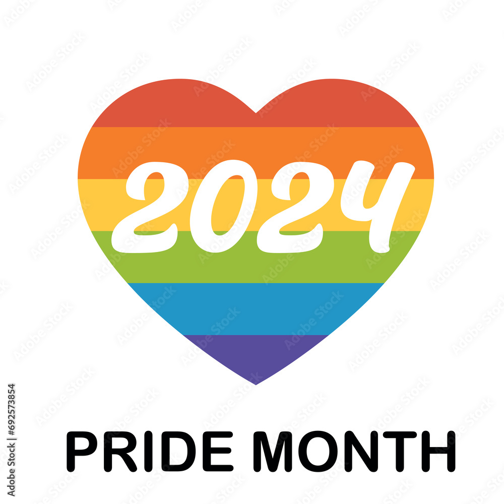 Pride Month LGBT 2024. Social media post, stories, poster template with ...
