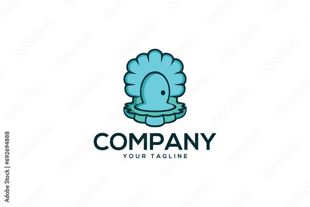 Creative logo design depicting a door inside a clam. Logo suited for ...