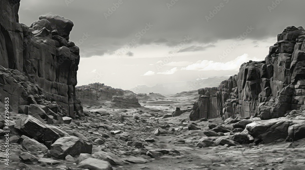 erosion intercratonic plateau landscape illustration formation ...