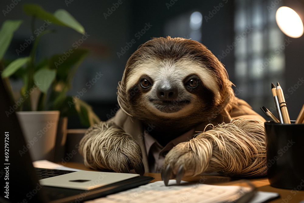 Delightful Astronaut Sloth in Cosmic Voyage - A Charming High ...