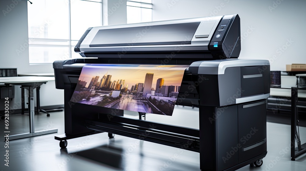 professional plotter large format photocopier Stock Photo | Adobe Stock