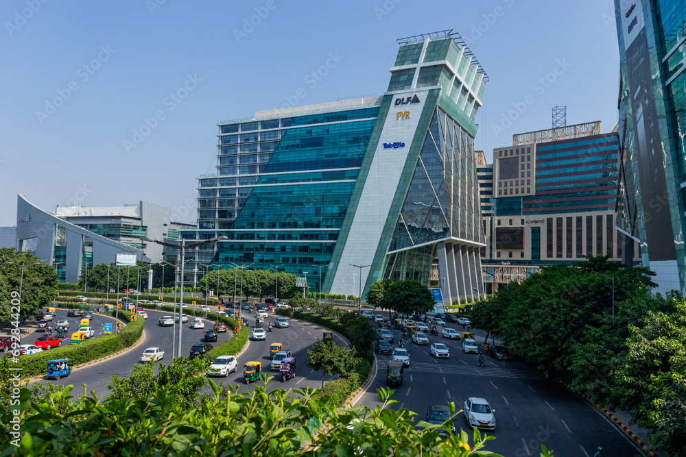 Cyber city in Gurgaon Stock Photo | Adobe Stock