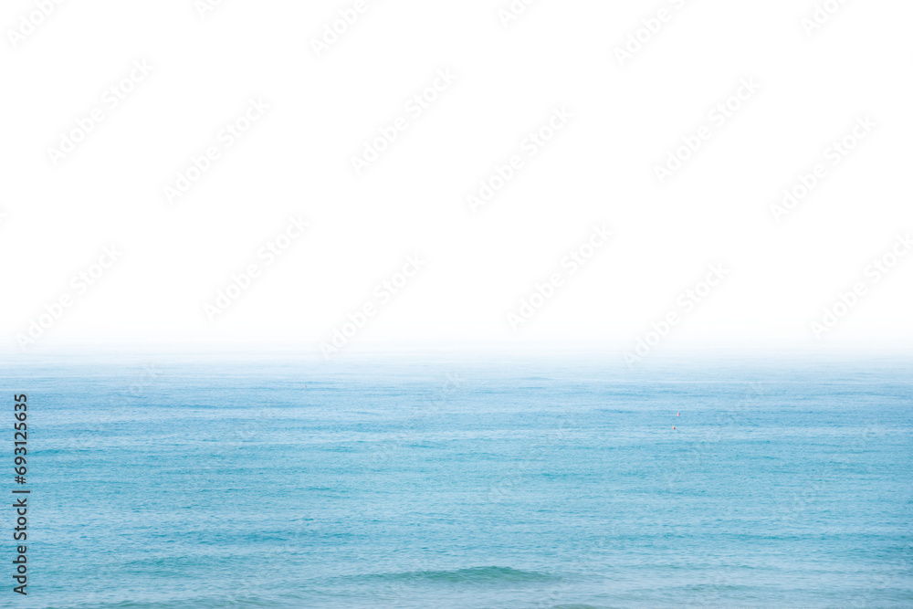 Blue sea water panorama for your design in PNG isolated on transparent ...