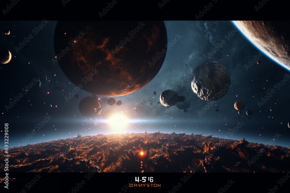 Seamless space texture background. Stars in the night sky with purple ...