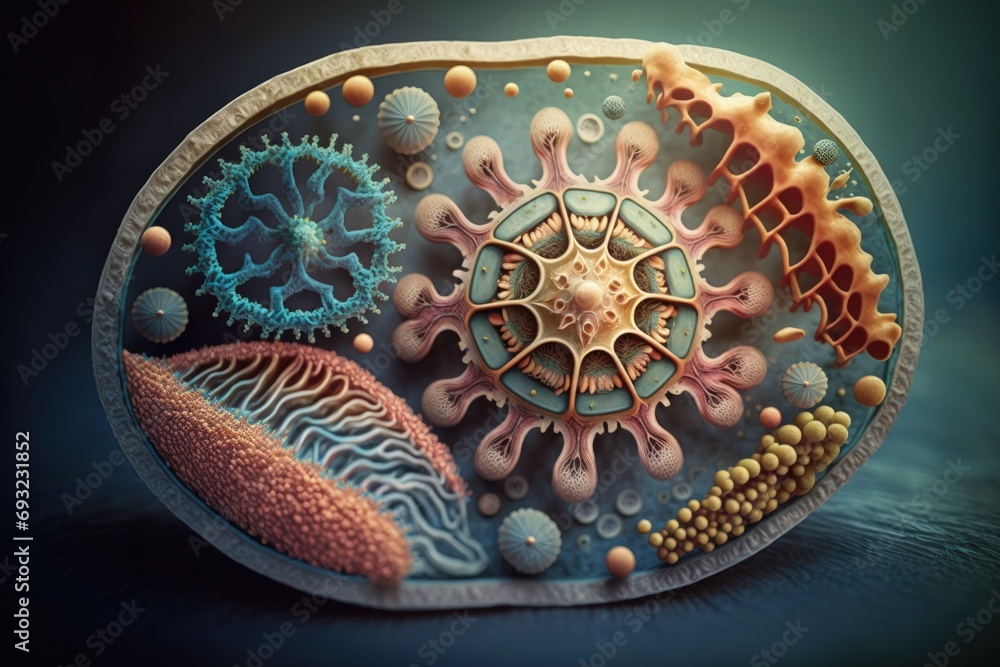 Bacteria, microscopic unicellular organisms, microorganism, under ...