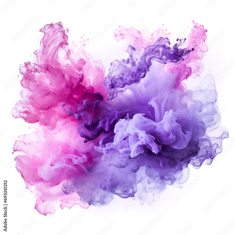 Abstract pink party fog. Isolated blue, teal, purple , aqua smoke cloud ...