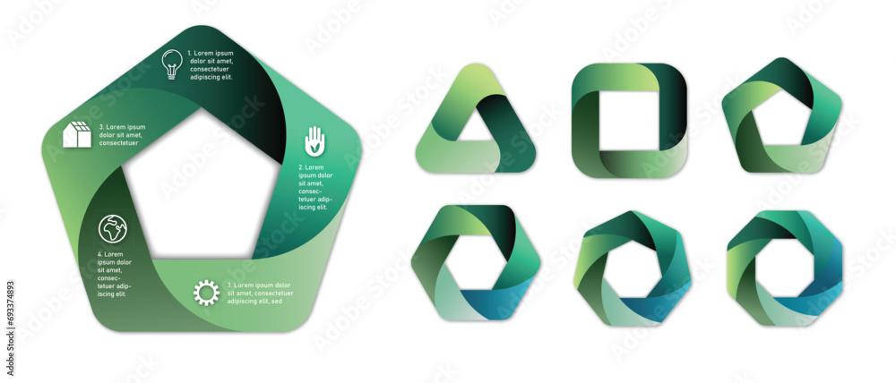 green sustainable environmentally friendly eco renewable infographic ...