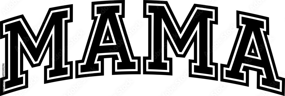 Mama varsity font svg, mama block letters svg, mama svg, Mothers Day ...