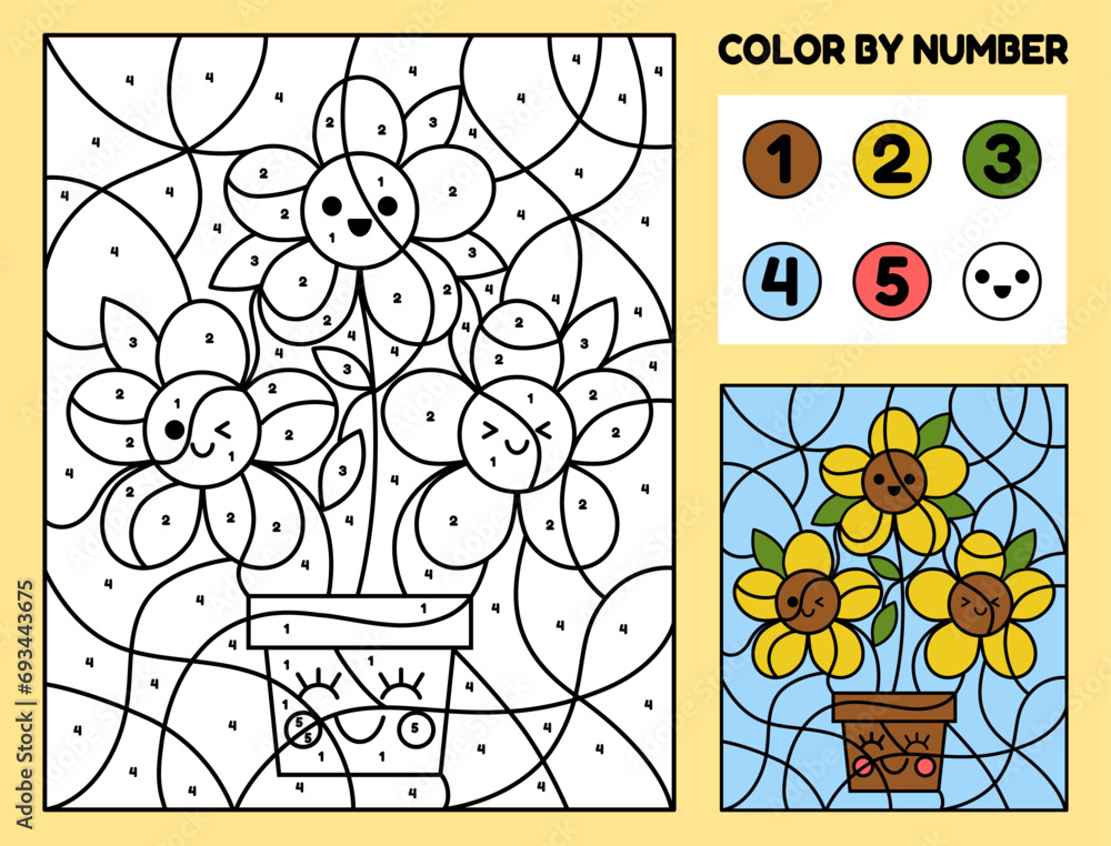Game spring worksheet. Puzzle kawaii coloring. Easter kids flowers ...