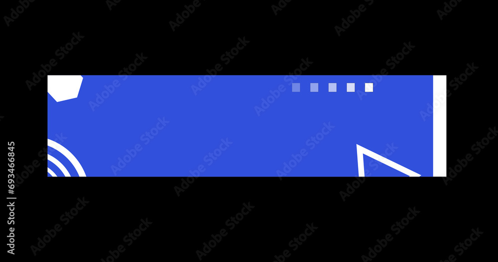 simple corporate lower third animation in alpha channel transparent ...