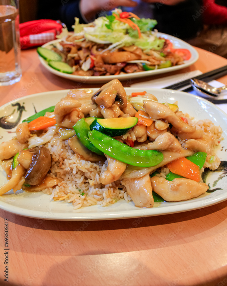 Chinese cuisine, the dinner scene of Chinese Family. Daily and common ...