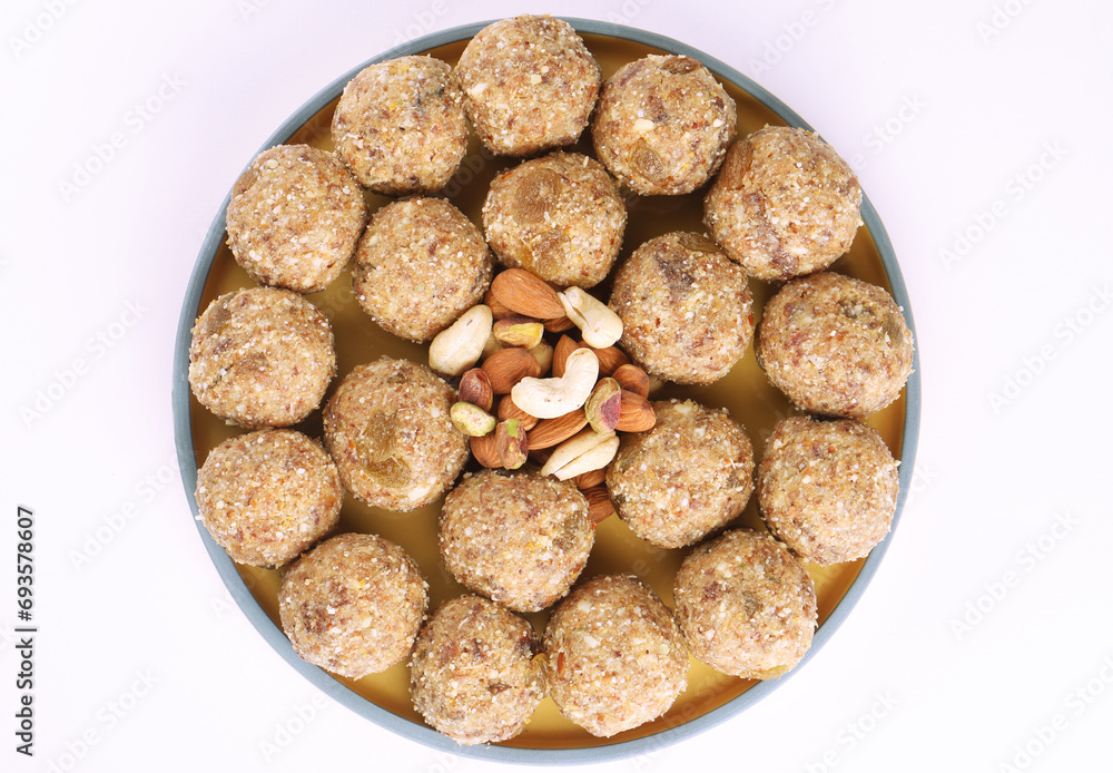 Dry fruits Laddu Indian sweet dry fruits and nuts laddu, which is a ...