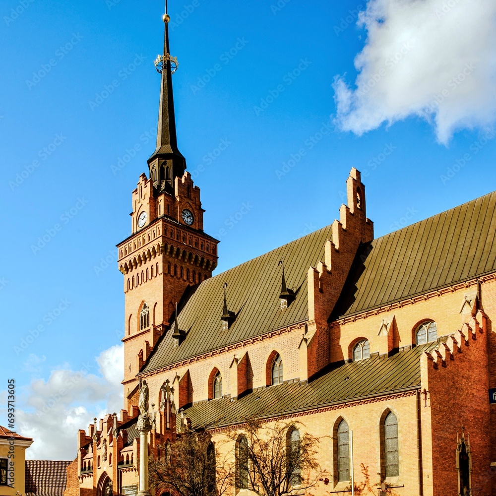 The Tarnów Cathedral is located on the highest point of the Old Town ...