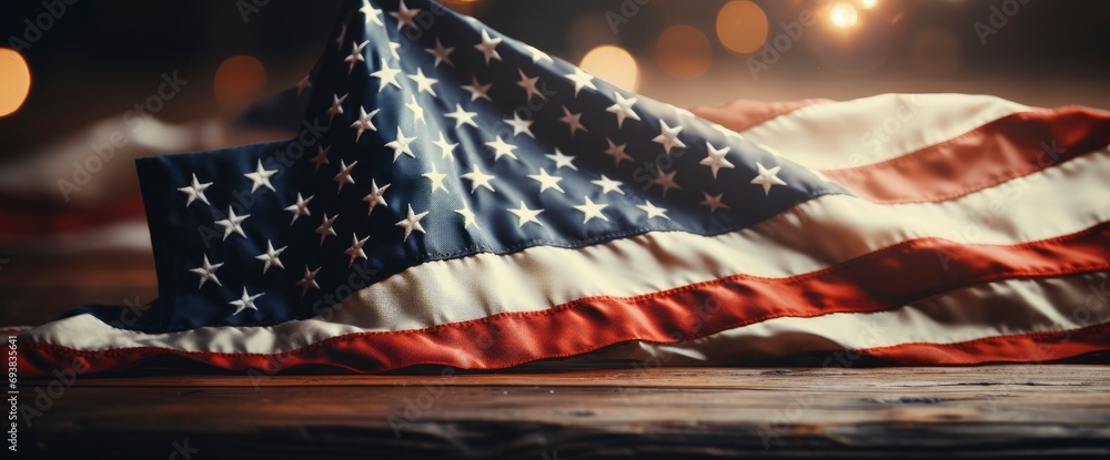 Spotlight On Shiny Us American Flag, HD, Background Wallpaper, Desktop ...