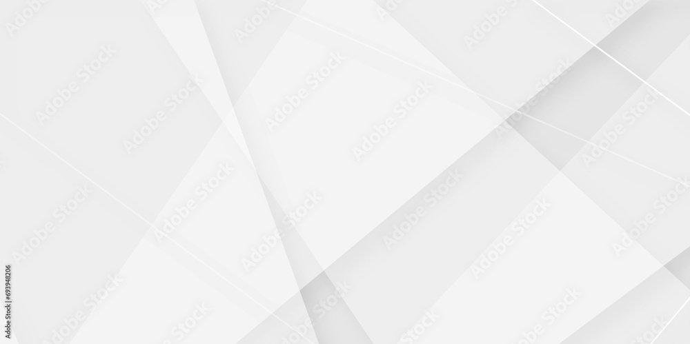 Abstract background with white and gray and geometric style with simple ...
