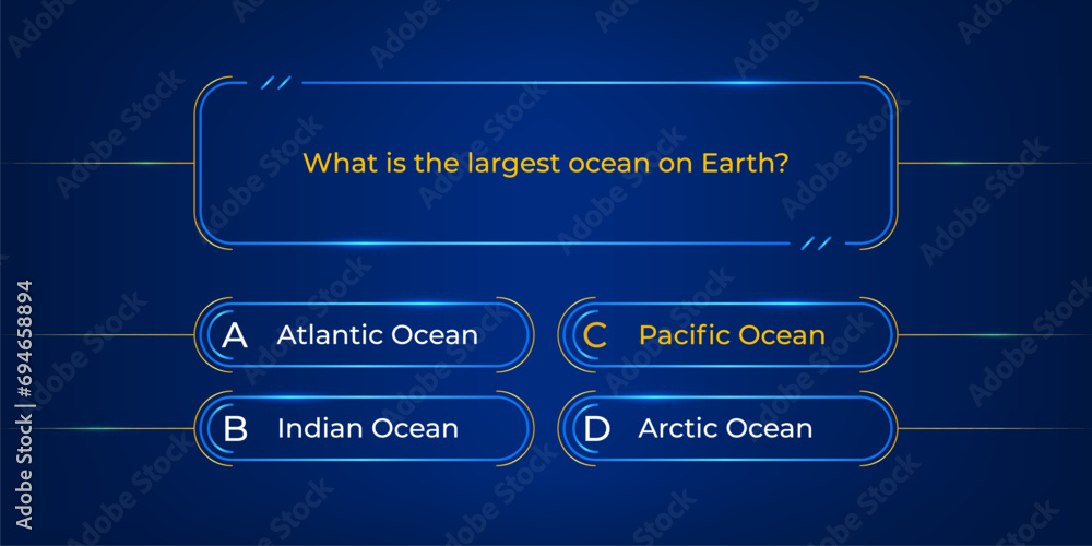 Quiz menu. Intellectual challenge TV show or game, knowledge ...