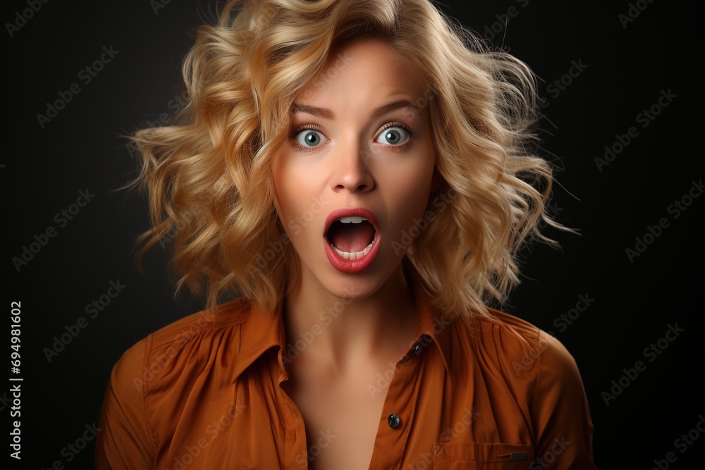 Blonde Bombshell: Expressing Surprise, a Beautiful Woman's Eyes and ...