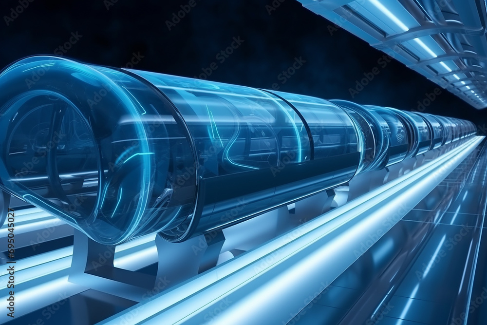 Hyperloop train, background of a magnetic levitation train, Hyperloop ...