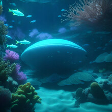 Surreal Alien Sea Creatures Free Stock Photo - Public Domain Pictures