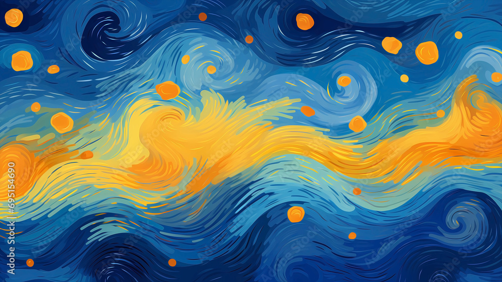 Hand drawn abstract artistic aesthetic oil painting style background ...