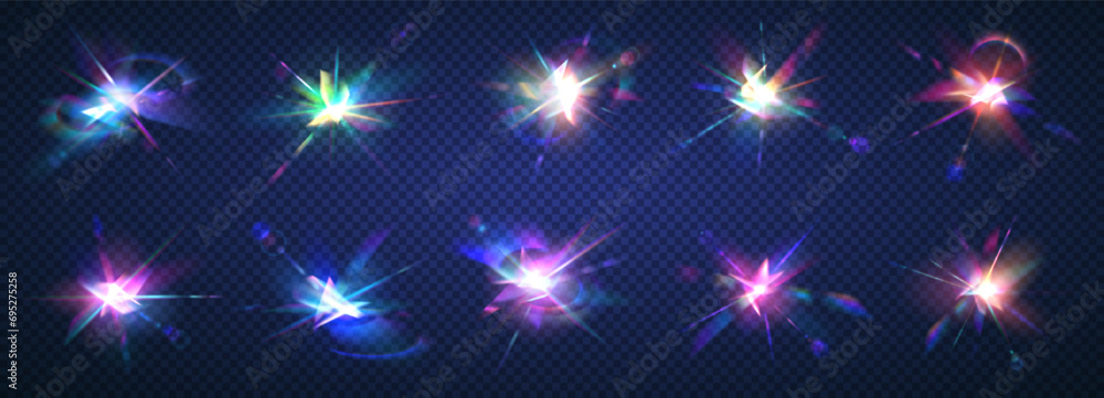Plasma light clots color vector illustration set. Abstract power ...