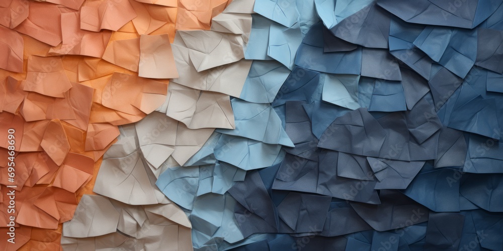 Abstract crumpled paper texture gradient background for design concepts ...