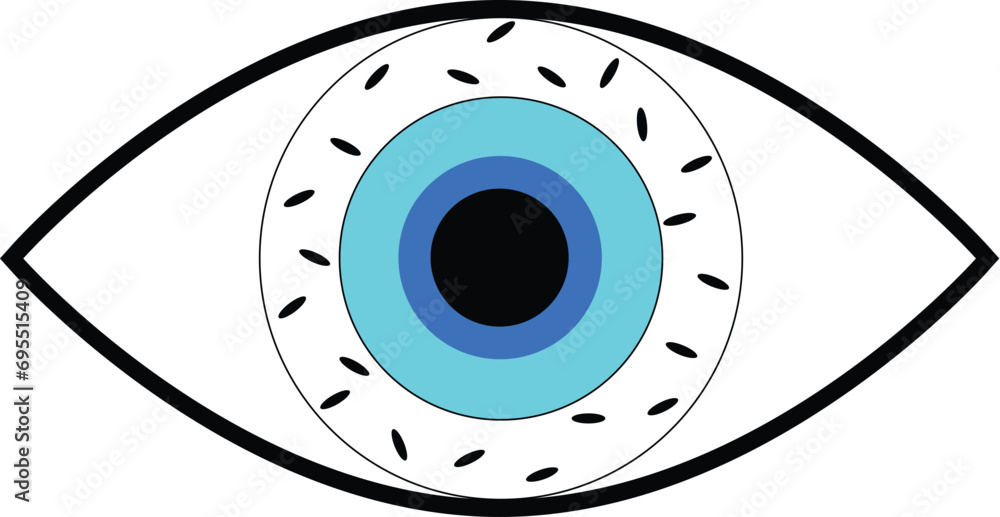 Artistic Eye Illustration Captivating Visual Art Stock Vector | Adobe Stock
