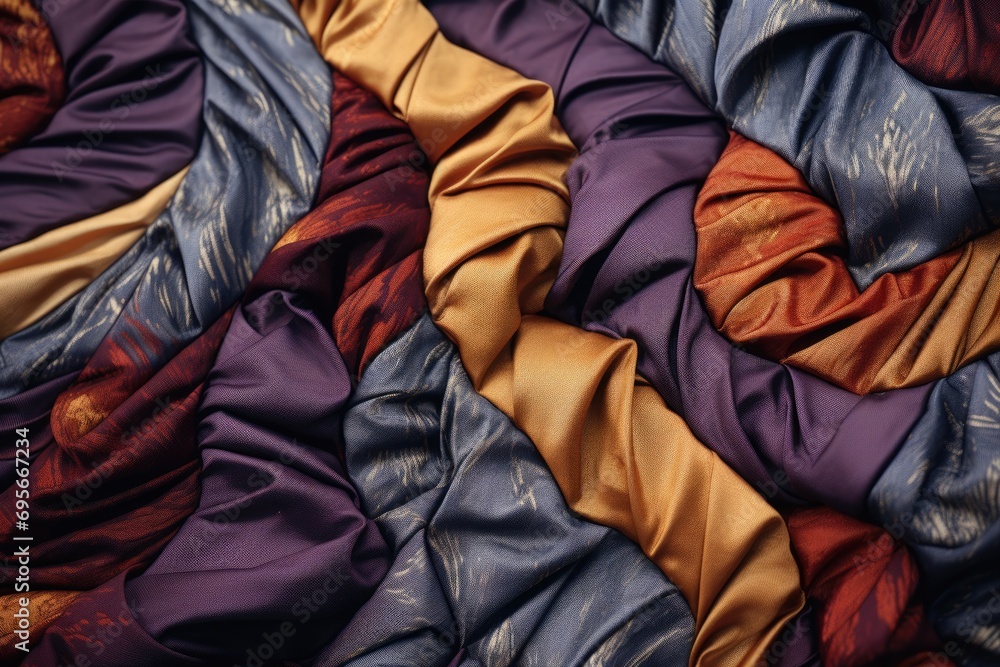 Foto de Stock Image of the moiré effect created by overlapping patterns ...