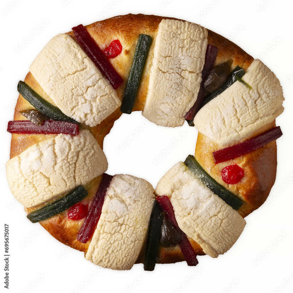 Three Kings Bread also called Rosca de Reyes, Roscon, Epiphany Cake ...